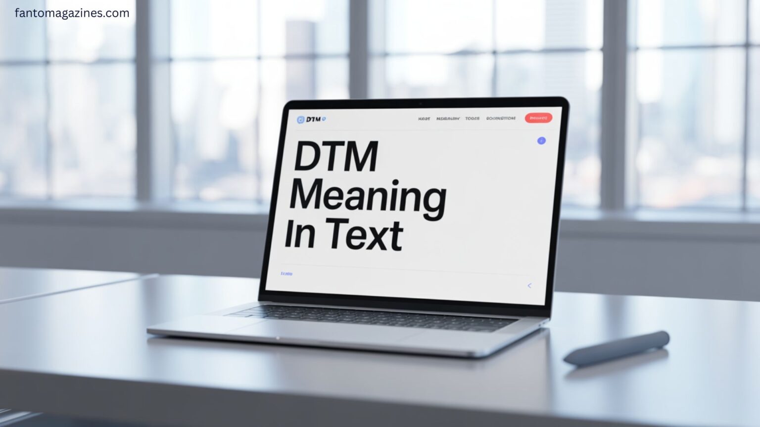DTM Meaning in Text