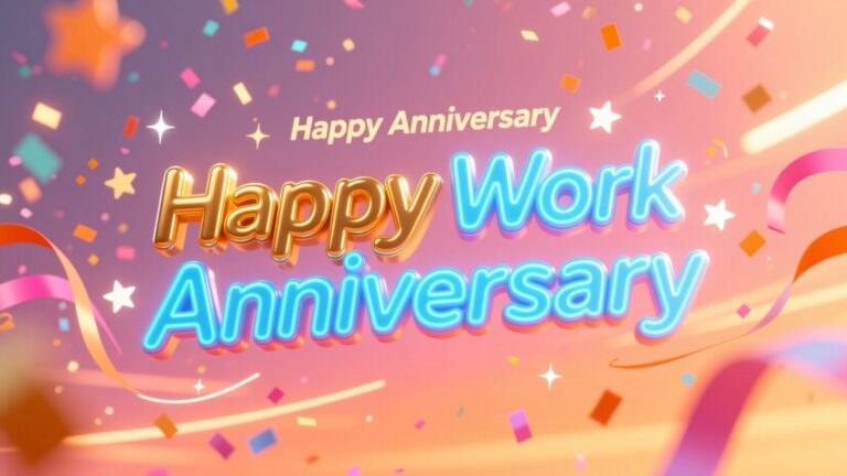 Happy Work Anniversary GIF: Celebrate in Style 🎉 2025 - Fanto Magazines